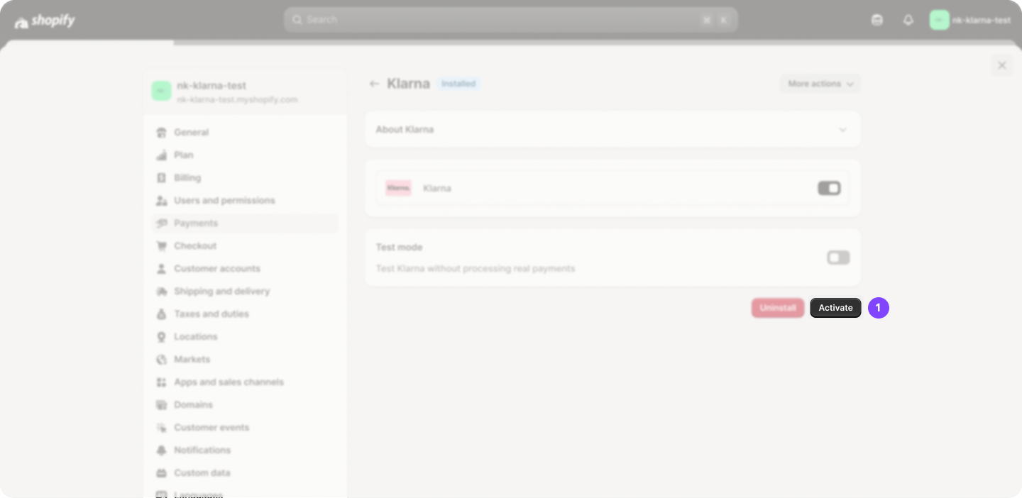 Klarna Docs - Installing Klarna Payments for Shopify Klarna Docs - Installing Klarna Payments for Shopify